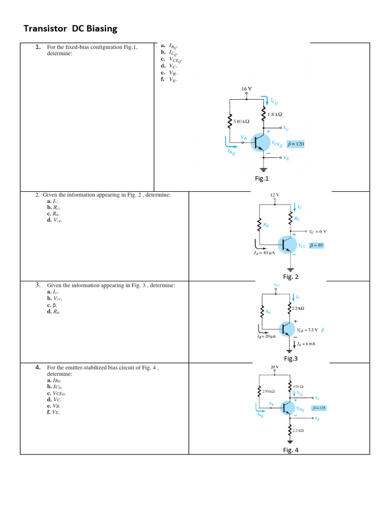 BJT DC Biasing | PDF | Bipolar Junction Transistor | Semiconductors