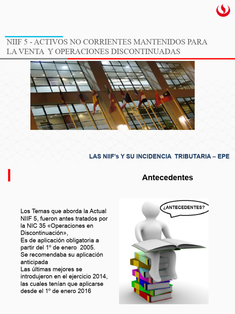 Niif 5 | PDF | normas internacionales de INFORMACION FINANCIERA | Dinero