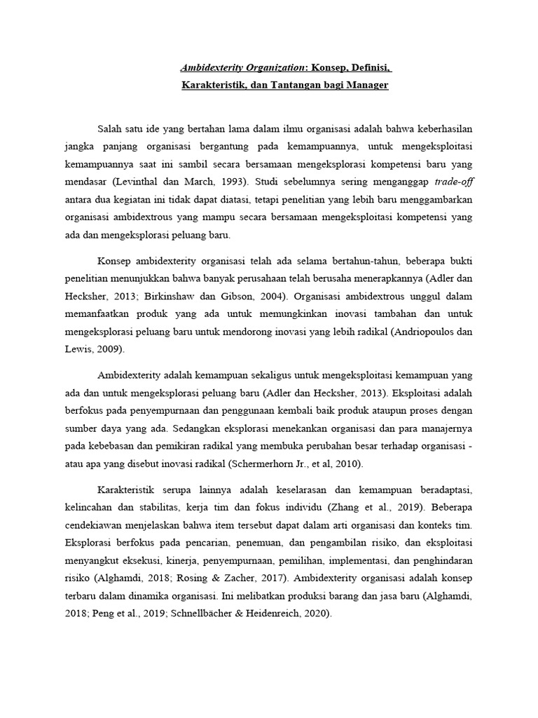 Ambidexterity | PDF | Karier & Perkembangan