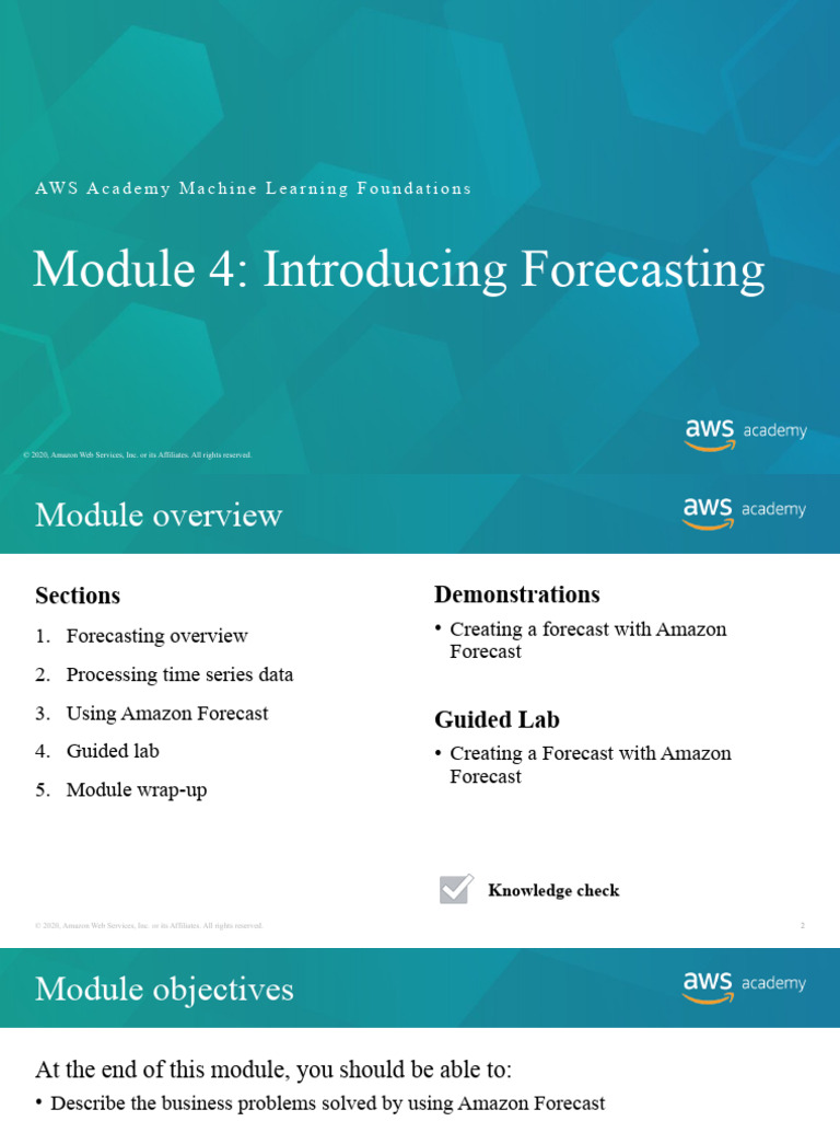 MODULE 4 AWS | PDF | Forecasting | Time Series