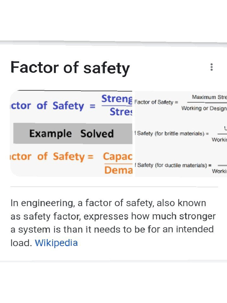 factor of safety fos | PDF