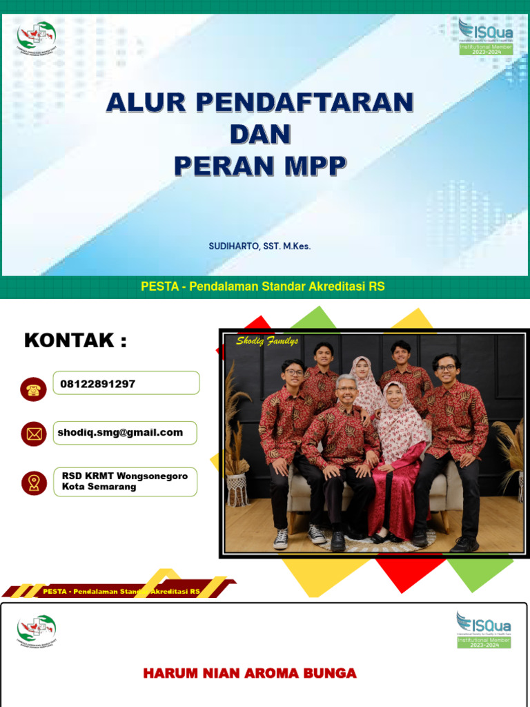 Alur Pendaftaran Dan Peran MPP - Sudiharto | PDF