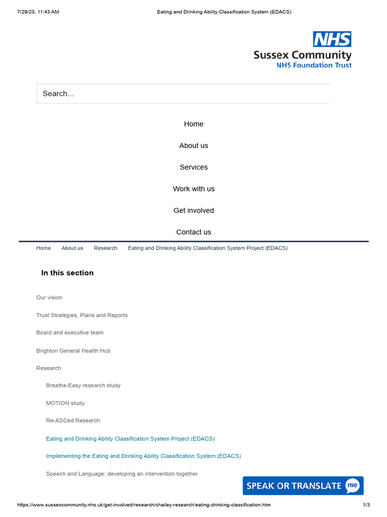 EDACS for Cerebral Palsy Classification | PDF | Cerebral Palsy | Health Care
