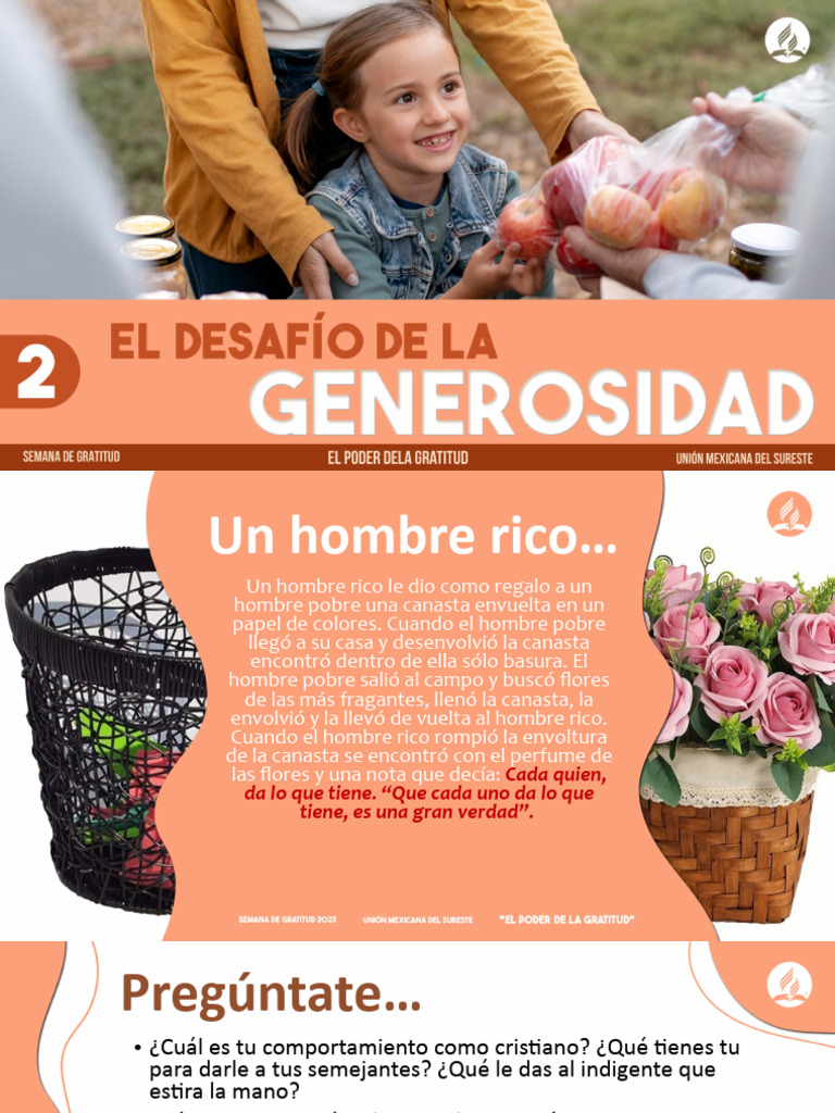 El Desafío De La Generosidad Pdf Amor Jesús