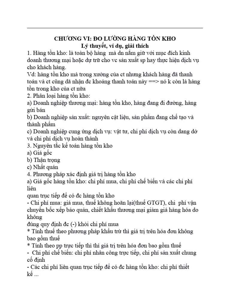 CHƯƠNG VI TRẮC NGHIỆM HTK | PDF