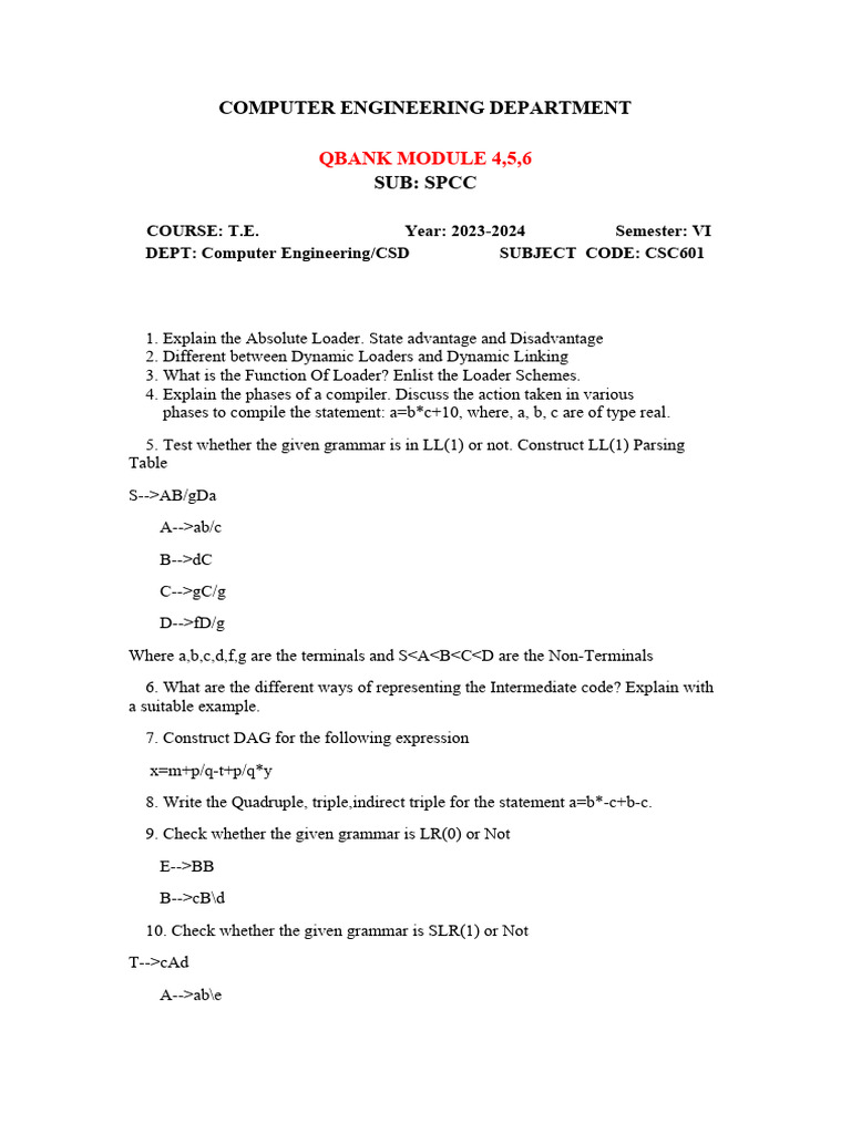 Spccqbank Ia Ii | PDF | Teaching Methods & Materials | Computers