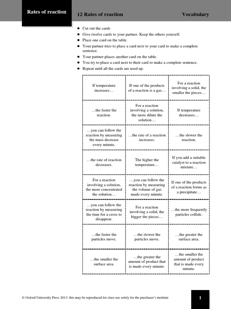Understanding Reaction Rates in Chemistry | PDF | Chemical Reactions ...