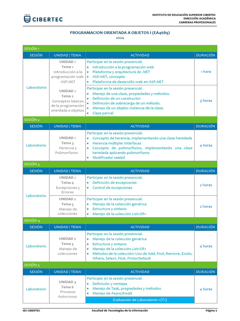 GA 2024 03 Programación Orientada A Objetos I (EA4689) | PDF | Herencia (Programación Orientada ...