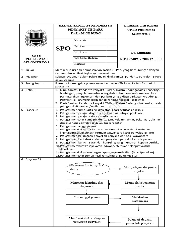 SPO KS TB Paru Dalam Gedung (Print) | PDF