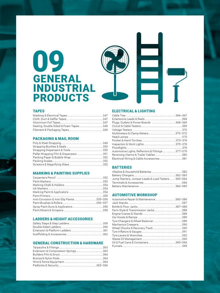 Bishops 09 General Industrial Products | PDF | Adhesive | Silicone
