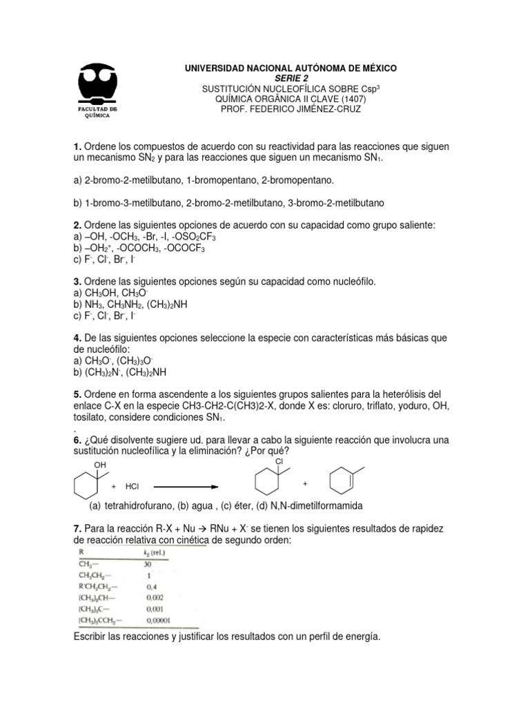 Ejer Qo 2 S2 2023-1 | PDF | Éter | Química Orgánica