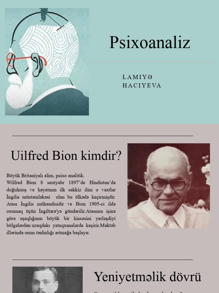 Wilfred Bion Psixoanaliz | PDF