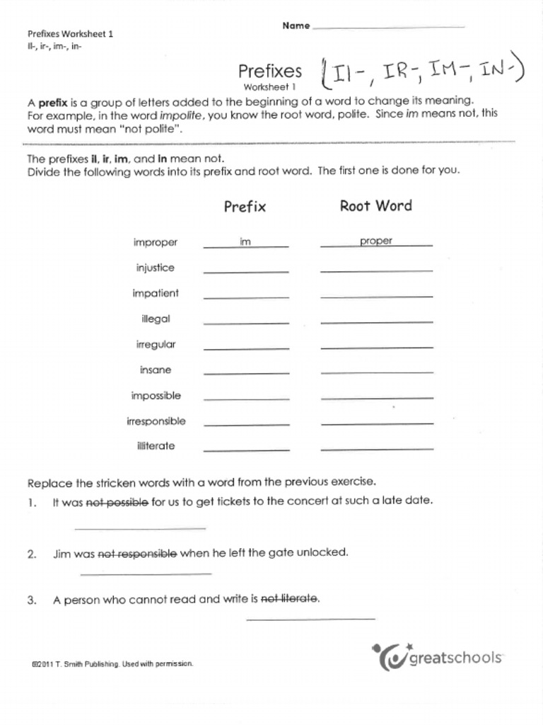 Il Ir Im Inprefixes | PDF