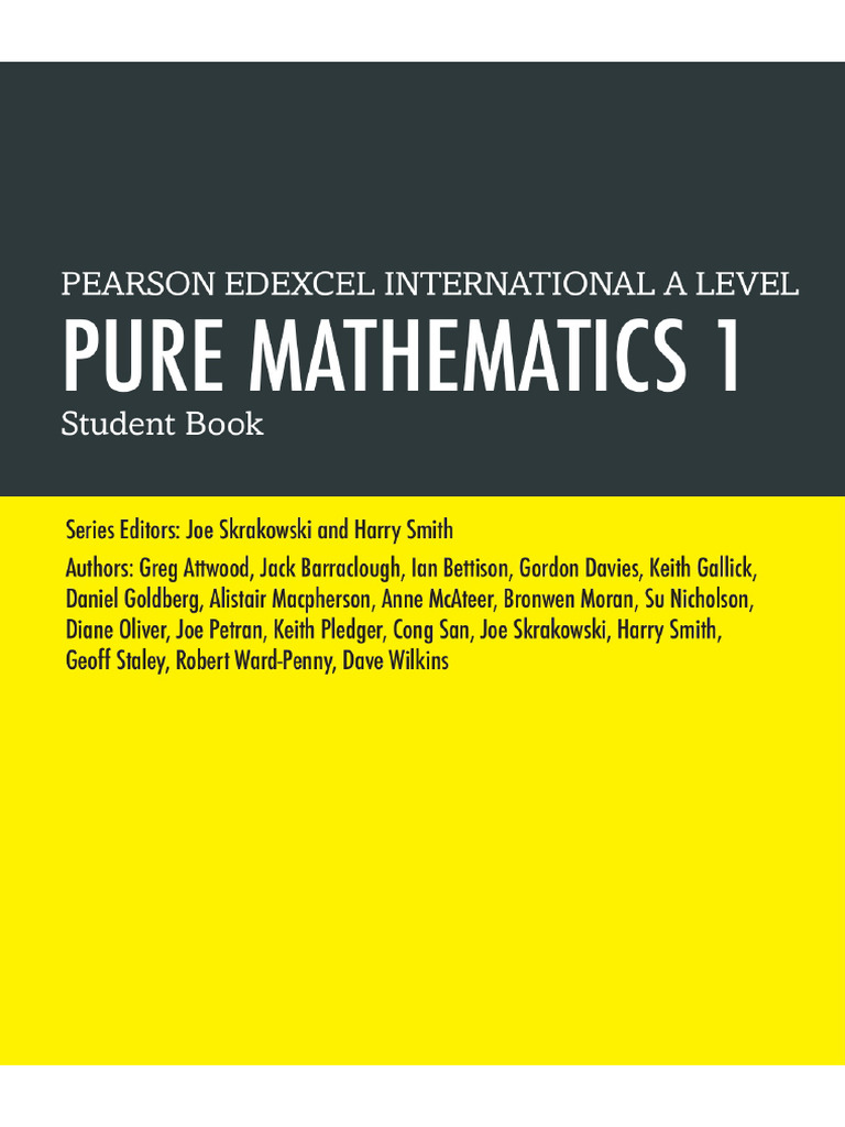 Pure Mathematics 1 | PDF