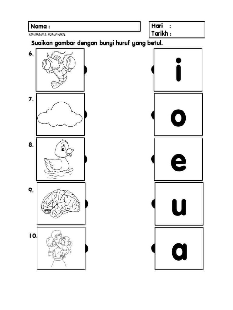 Lembaran Kerja Bm Vokal Ppki 4 | PDF