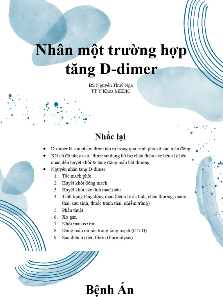 Tăng D Dimer | PDF