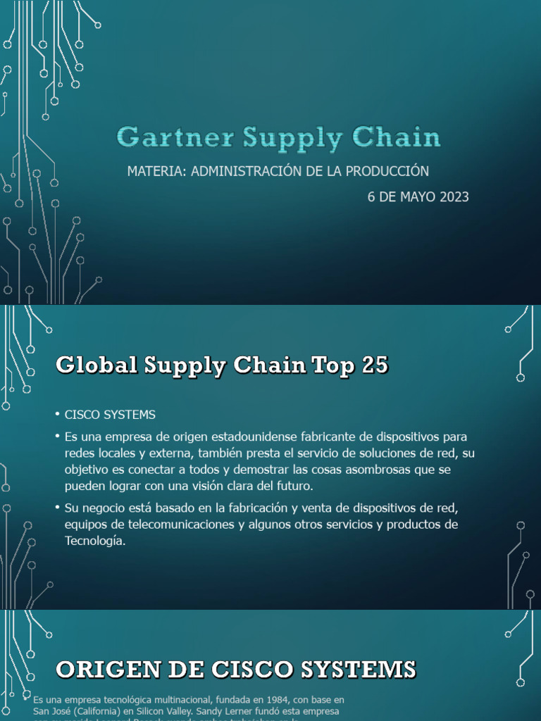 Gartner Supply Chain CISCO SYSTEMS | PDF | Informática | Business