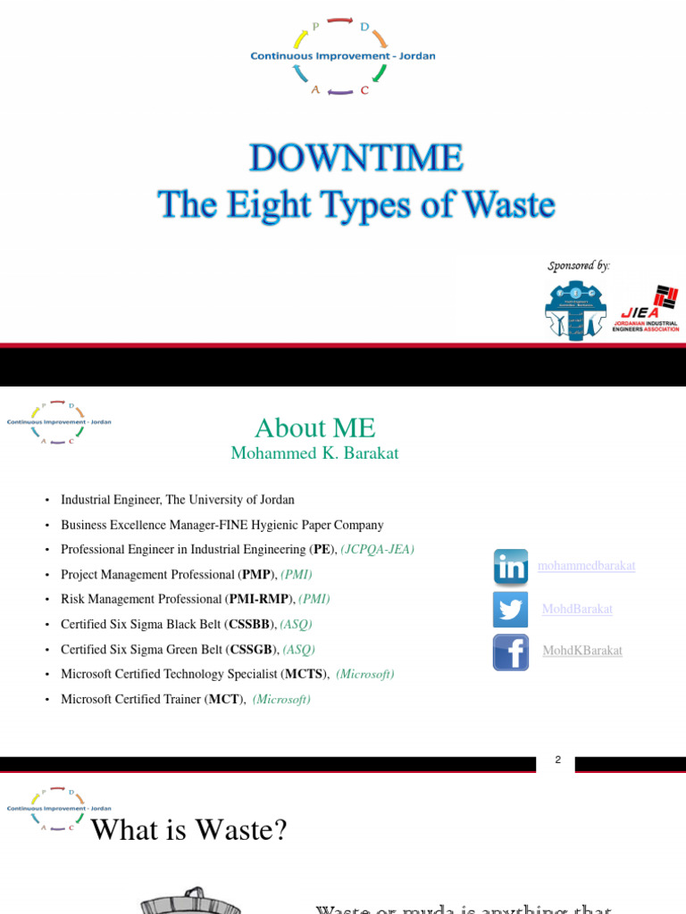Downtimethe 8 Types of Waste 160411021407 | PDF | Lean Manufacturing ...