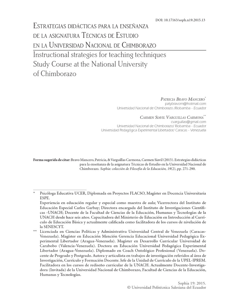 331-Texto Del Artículo-1123-1-10-20160111 | PDF | Maestros | Evaluación