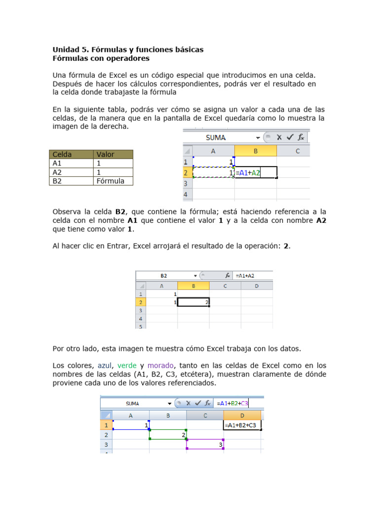 Formulas Con Operadores | PDF