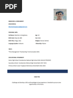 Jollibee Crew Resume for Students | PDF | Teachers | Learning