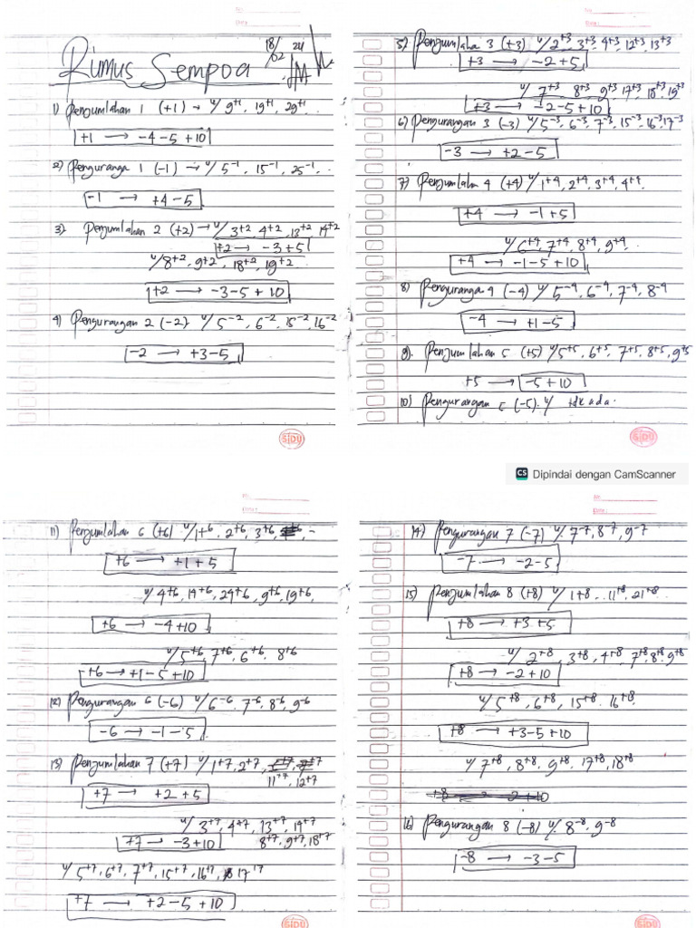 Rumus Sempoa LM | PDF