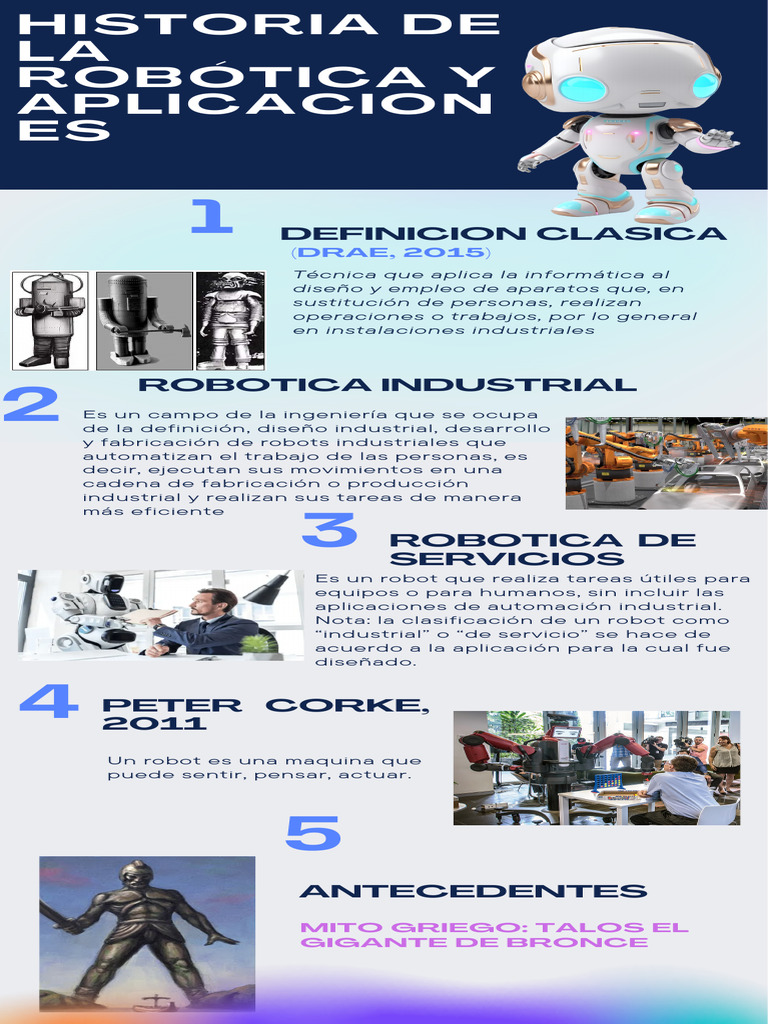 Historia de la robótica y aplicaciones | PDF | Robot | Robótica