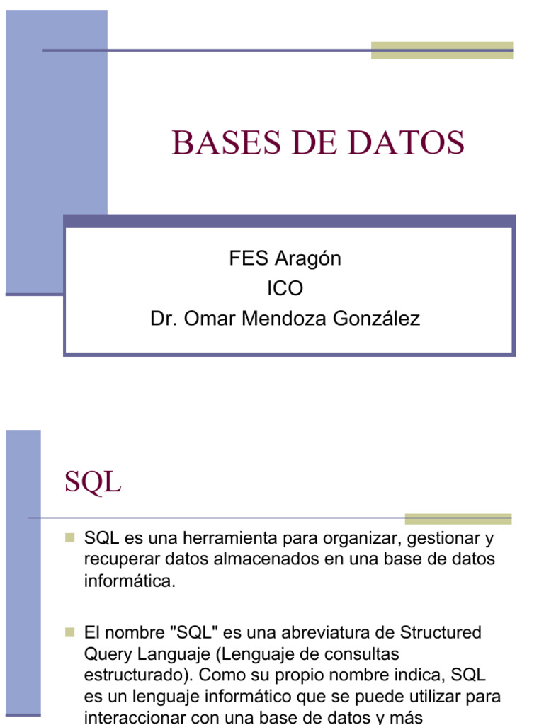 BD 06 DDL 01 | PDF | SQL | Bases de datos