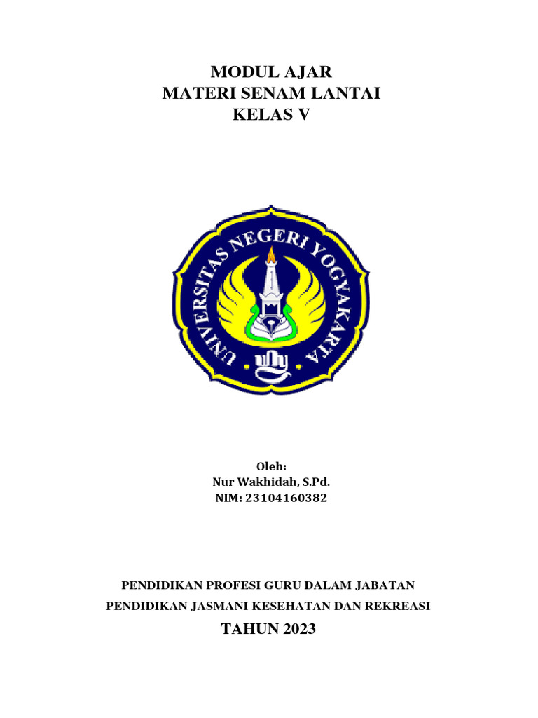 Modul Ajar Roll Depan | PDF