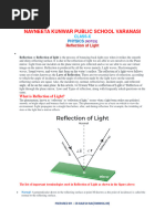 Laws of Reflection Explained | PDF