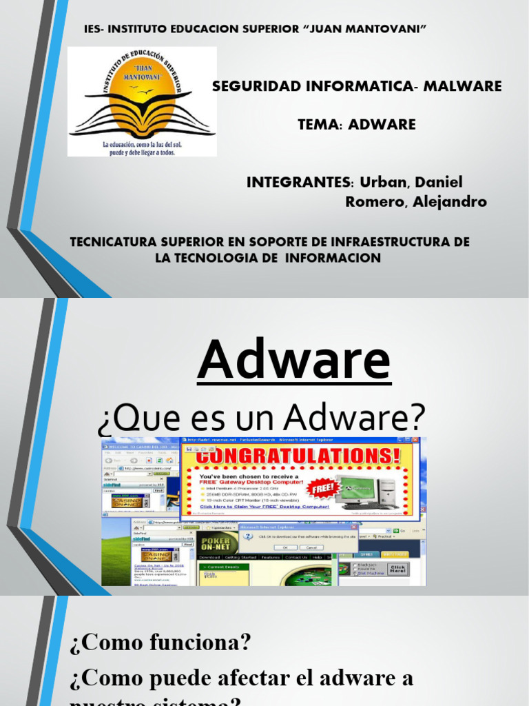 Qué es y cómo funciona el Adware | PDF | Software de la aplicacion ...