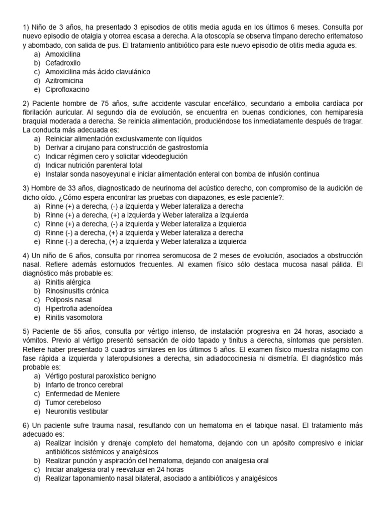 Preguntas EUNACOM Oftalmología y Otros | Descargar gratis PDF | Ojo humano | Glaucoma