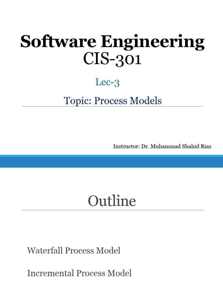 LEC-3 (SE) - SW Process Models-I | PDF | Software Development Process | Systems Engineering