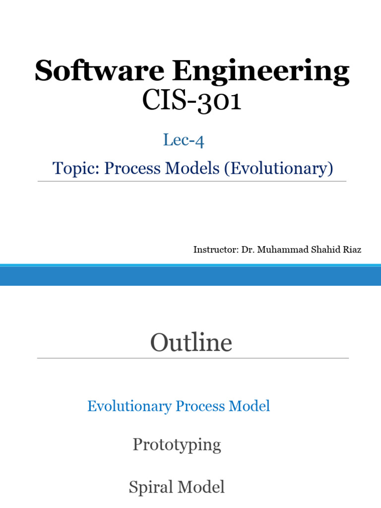 LEC-4 (SE)- SW Process Models-II | PDF | Software Prototyping | Software Development Process