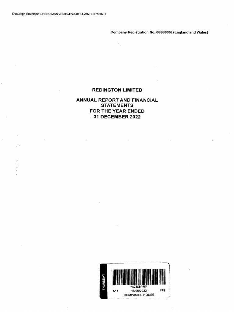 Redington Limited FY23 Accounts | PDF