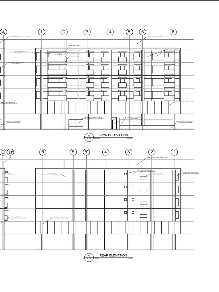 Elevations | PDF | Window | Door