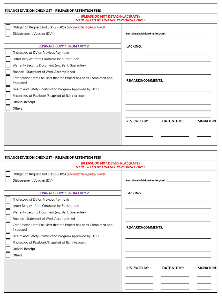 Infra Checklist | PDF