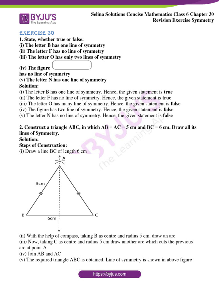 selina-solutions-for-concise-mathematics-class-6-chapter-30 | PDF | Triangle | Elementary Geometry
