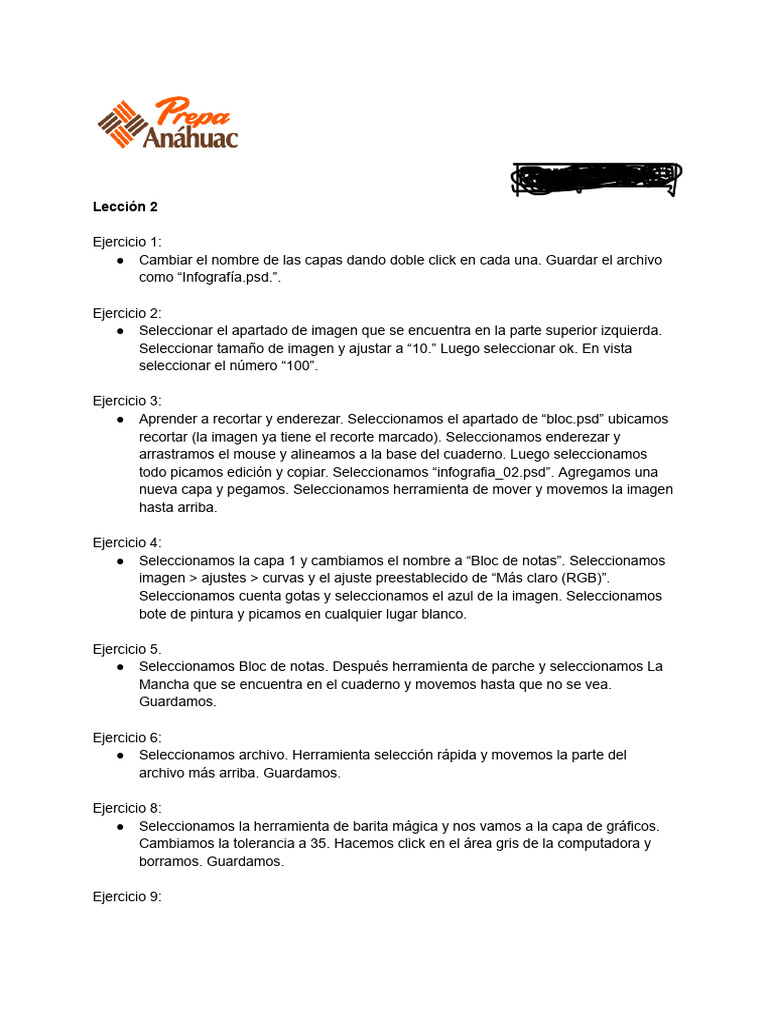 Acoplar imagen en Photoshop | PDF