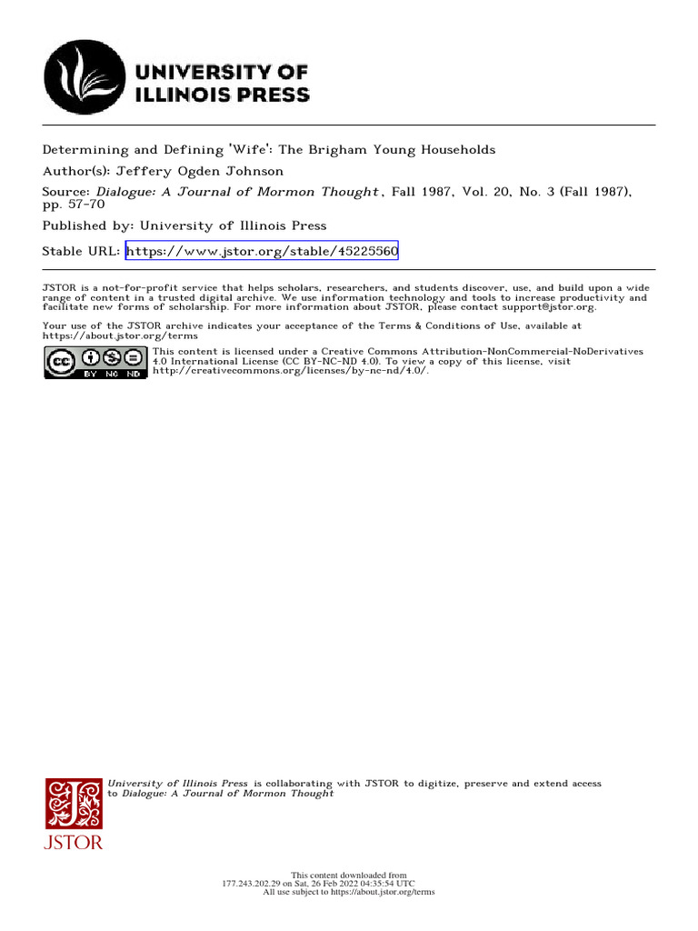 This Content Downloaded From 177.243.202.29 On Sat, 26 Feb 2022 04:35:54 UTC | PDF | Brigham ...