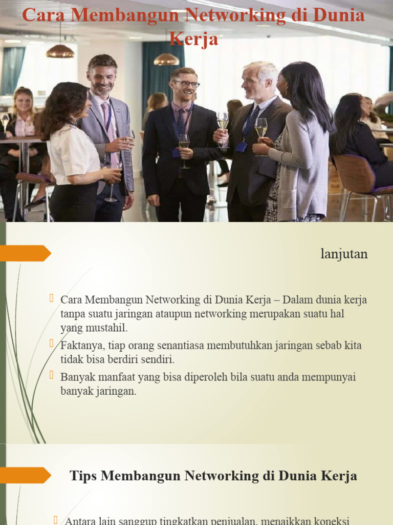 Networking Efektif di Dunia Kerja | PDF