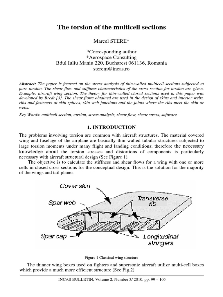 Multicell Section Torsion Analysis | PDF | Shear Stress | Stress (Mechanics)