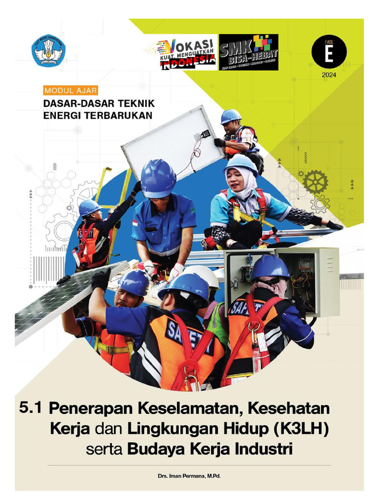 Modul Ajar Dasar-dasar Teknik Energi Terbarukan - Penerapan Kesehatan, Keselamatan Kerja dan ...