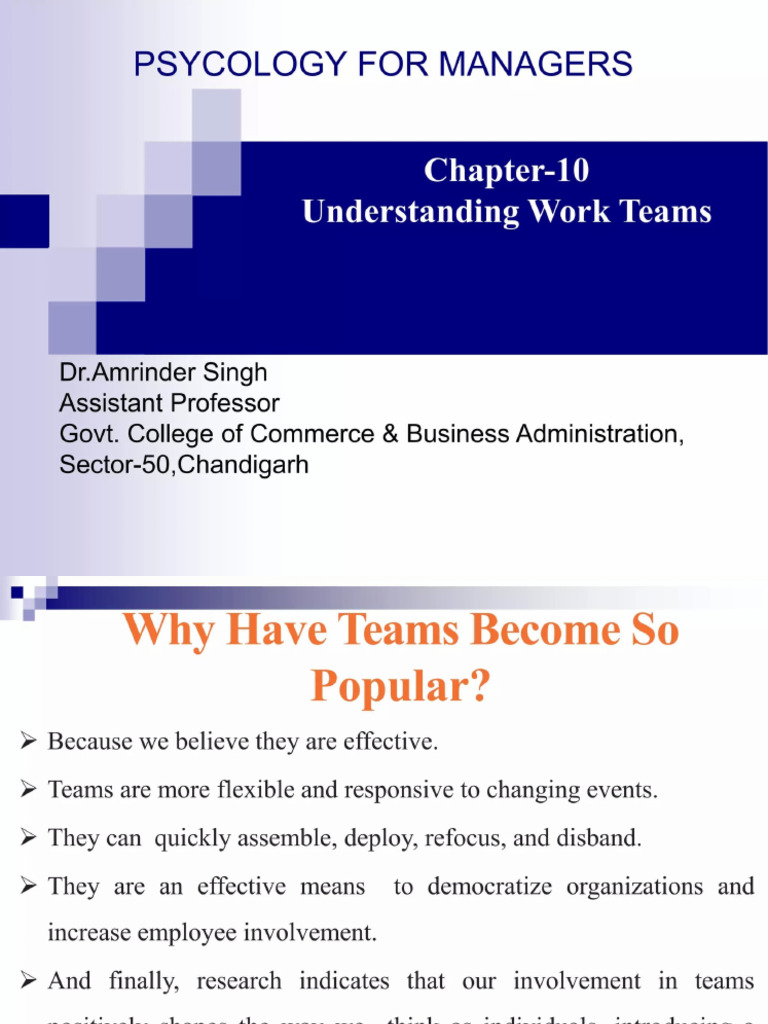 understanding-work-teams-chapter10-organizational-behavior | PDF