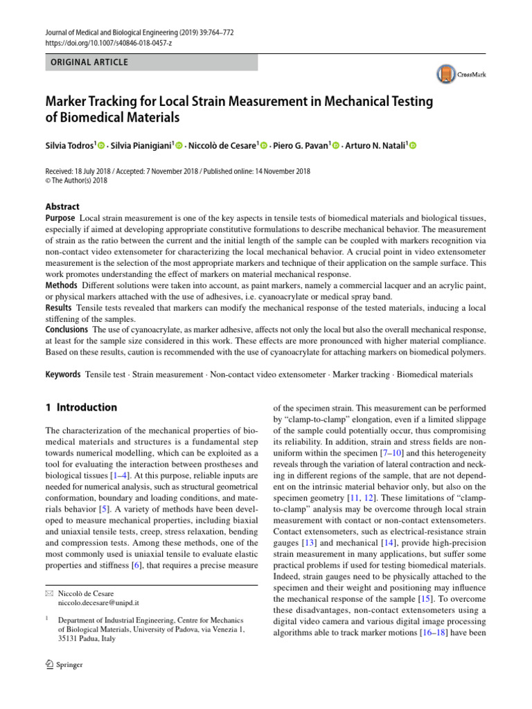 Biomedical Strain Measurement | PDF | Deformation (Engineering ...