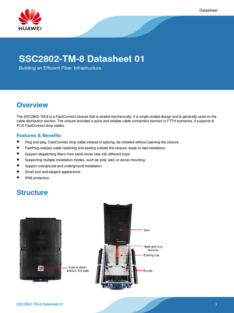 SSC2802 TM 8 Datasheet 01 | PDF | Optical Fiber