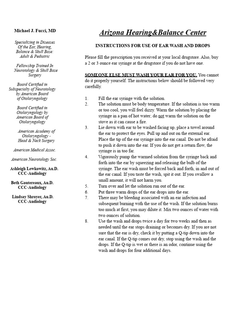 Boric Acid Instructions | PDF | Otorhinolaryngology | Ear Boric Acid Instructions | PDF | Otorhinolaryngology | Ear