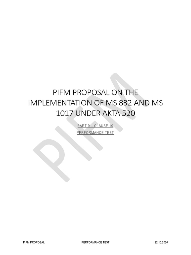 Pifm Proposal 2020 - Part 9 - Performance Test | PDF | Computers ...