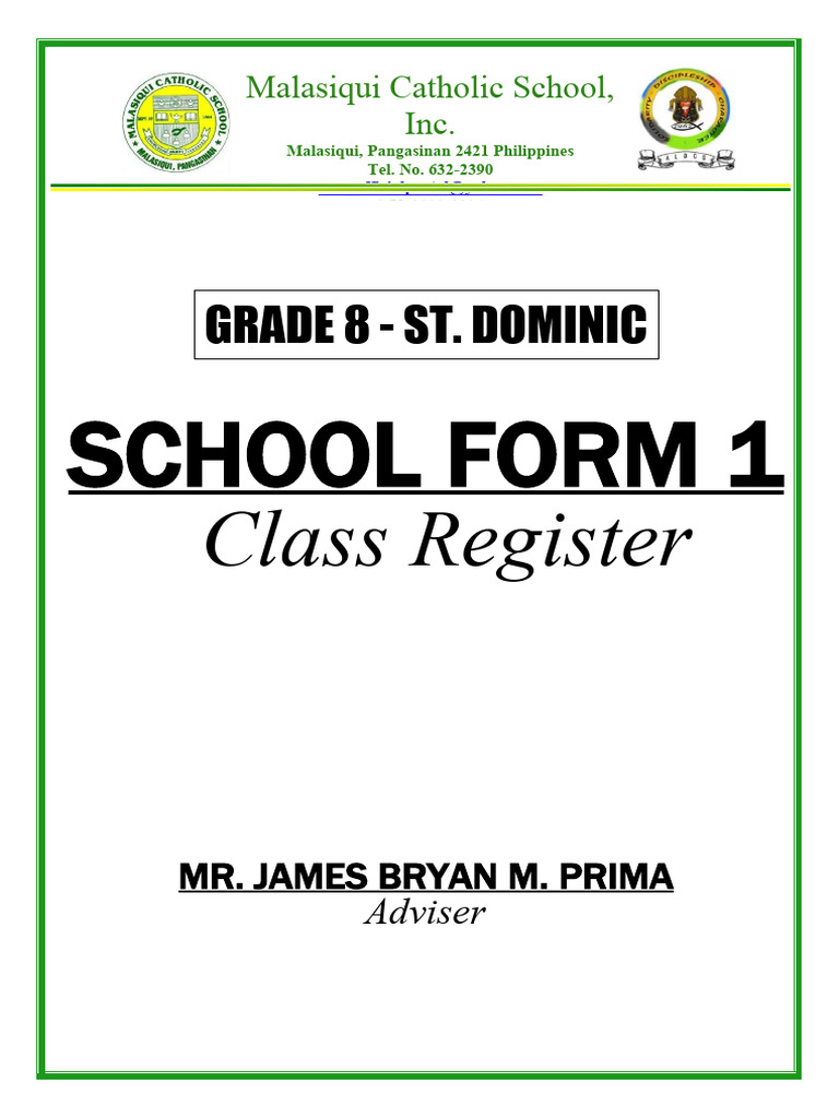 Grade 8 Class Records - MCS 2023-2024 | PDF