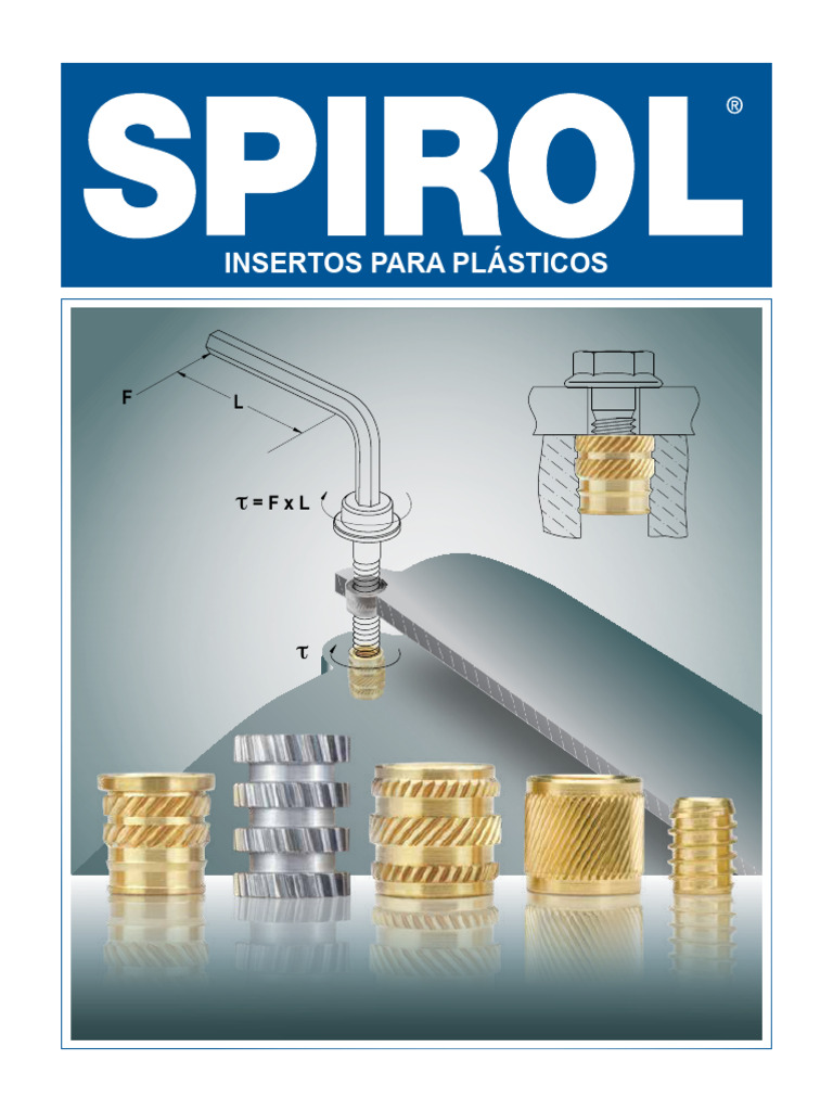 Ins Guia de Diseno Insertos para Plasticos MX | PDF | Tornillo | Polímeros